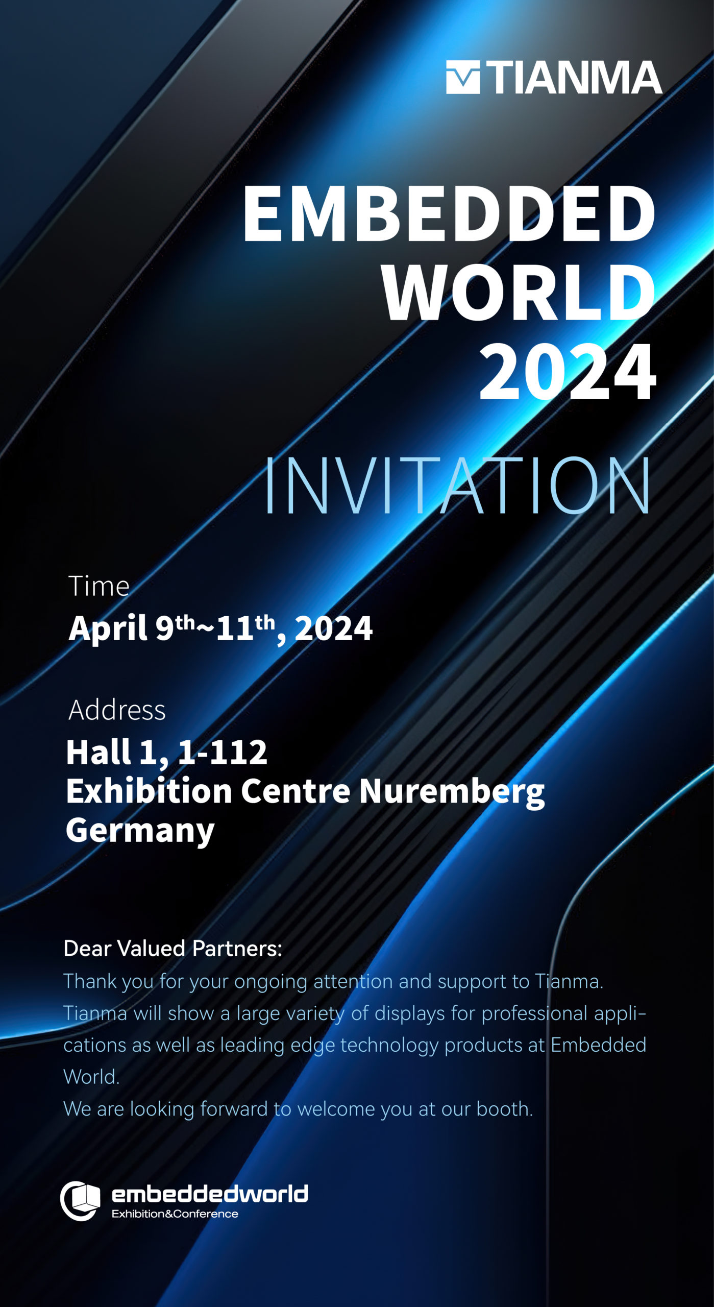 Discover Tianma's Latest Displays at embedded world 2024 | Tianma Europe